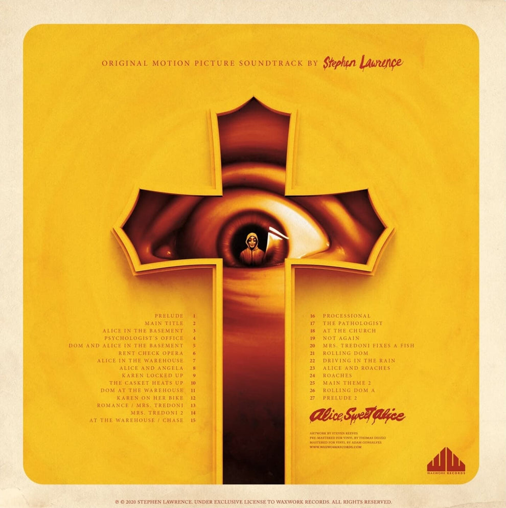 Alice Sweet Alice Original Motion Picture Soundtrack By Stephen Law